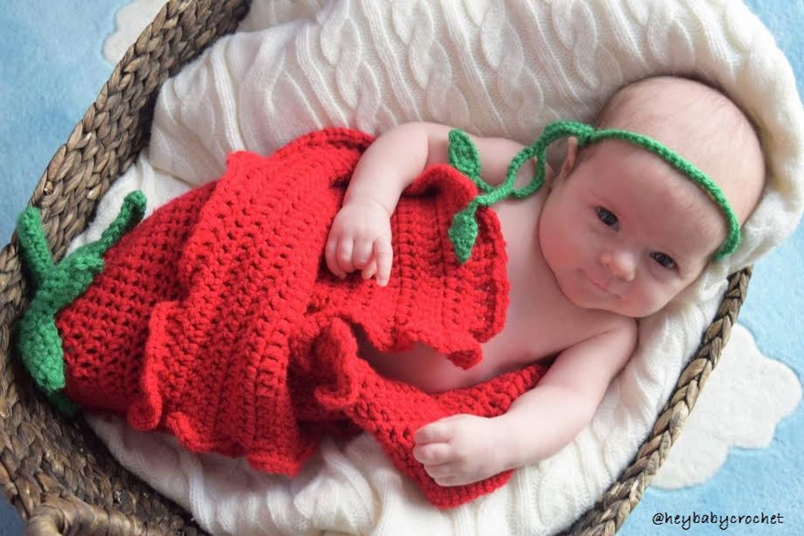 PDF - Rosebud Cocoon Photo Prop Crochet Pattern - Etsy
