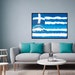 Greek Inspired Poster, Flag Redesign Greece, Wall Poster A3 A4 - Etsy