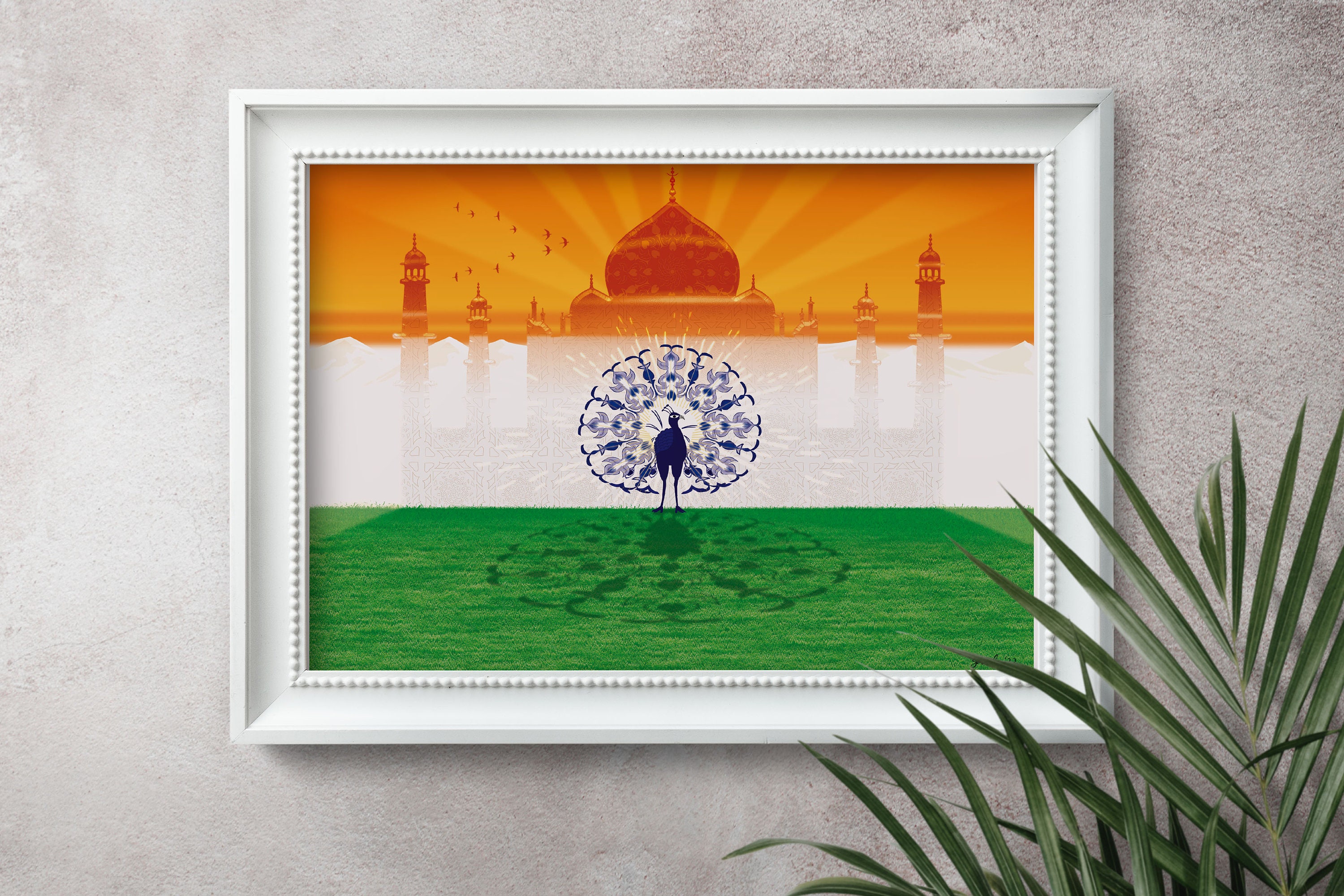 Indian Flag Redesign, Wall Art Indian Flag, A2 A3 A4 Print, Wall Poster ...