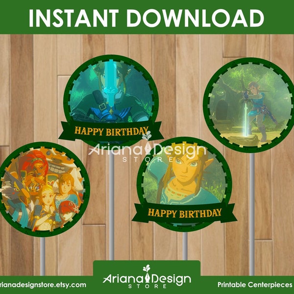 Zelda Party Decorations Printables - Etsy