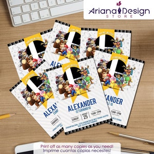 Smash Bros Digital Invitation Smash Bros Birthday Invitation - Etsy