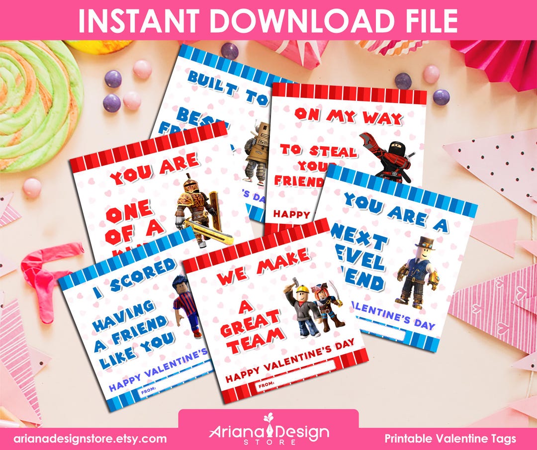 Roblox Valentine's Day Card, Roblox Friendship Cards, Roblox Compliment ...
