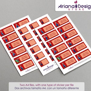 Super Mario Bros Printable Name Tags, Mario Bros School Stickers, Super ...