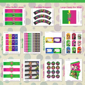 Splatoon Party Decorations | Splatoon Birthday Party | Splatoon Party ...