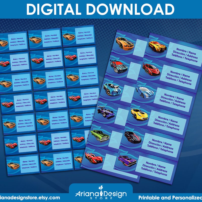 Racing Labels - Etsy