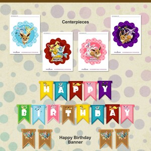 Evolutions Party Decorations | Evolutions Printable Birthday Party ...