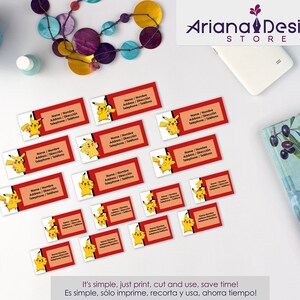 Video Game Personalized Name Tags, Video Game School Stickers, Video ...