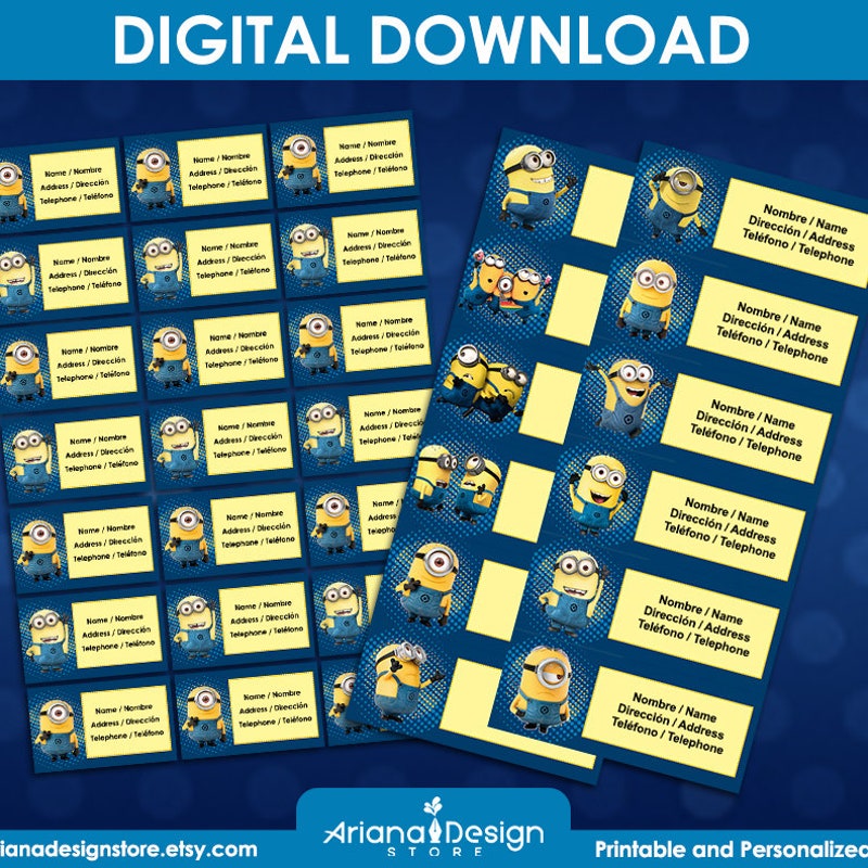 Minions Party Supplies - Etsy