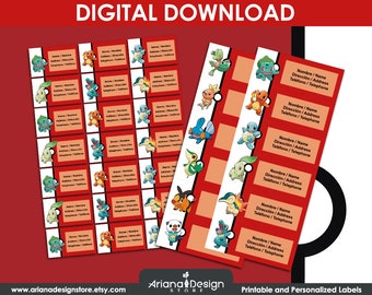 Video Game Personalized Name Tags, Video Game School Stickers, Video ...