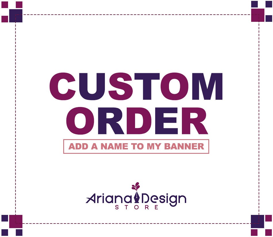 Custom Order: Add Name to My Banner - Etsy