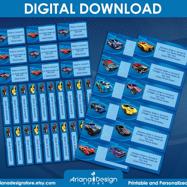 Racing Labels - Etsy