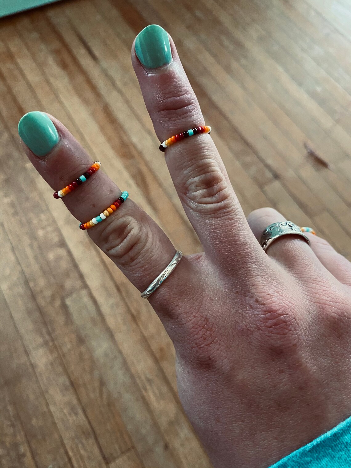 Beaded Rings - Etsy