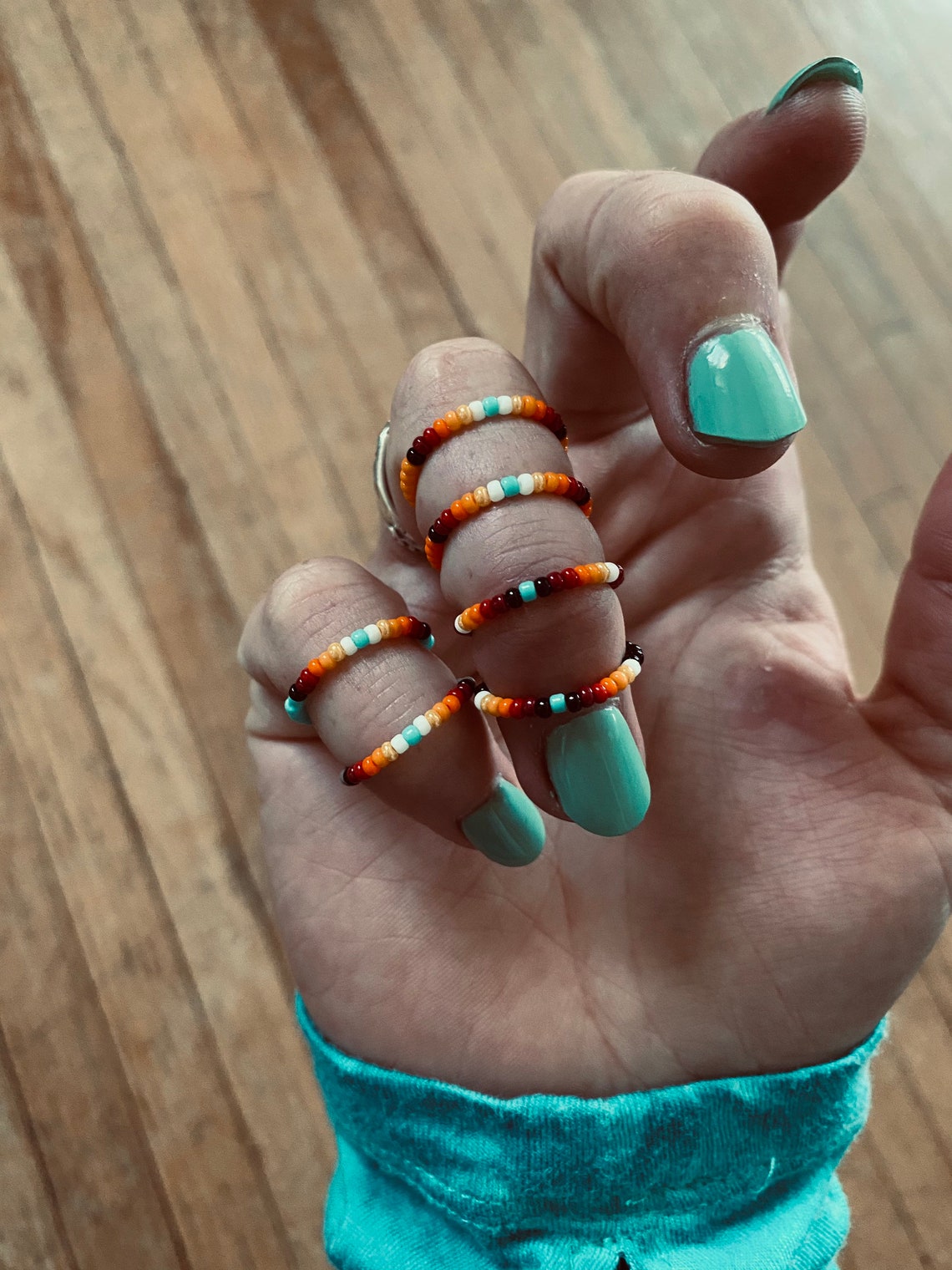 Beaded Rings - Etsy