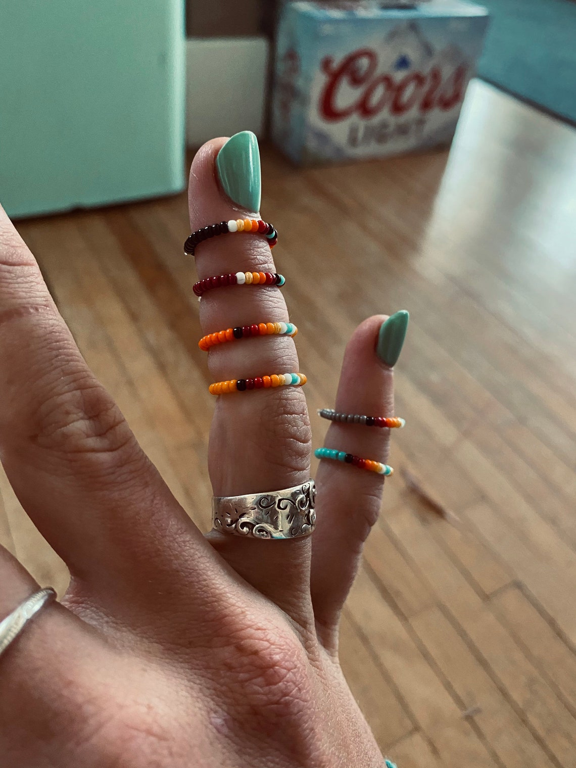 Beaded Rings - Etsy
