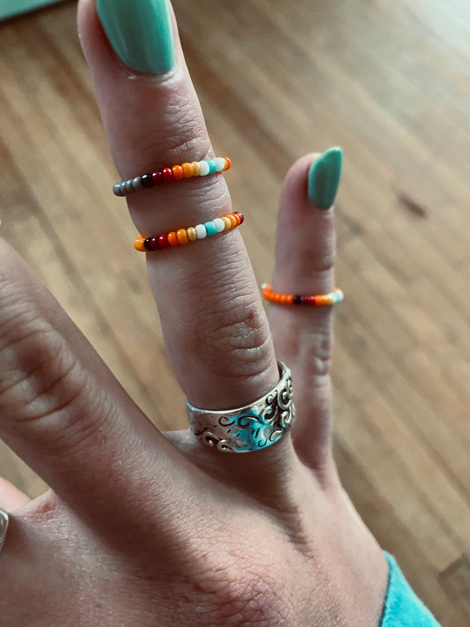 Beaded Rings - Etsy