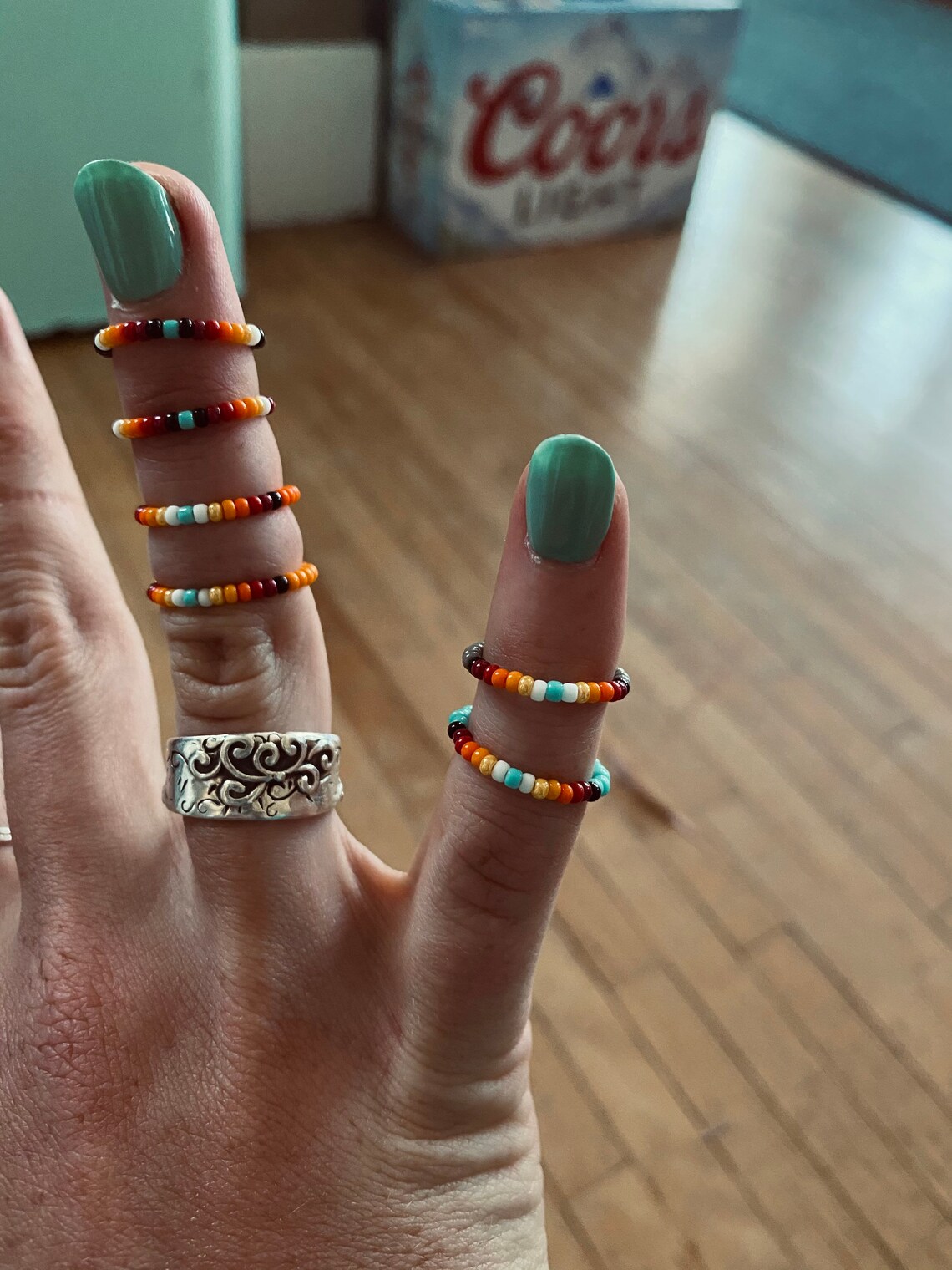Beaded Rings - Etsy