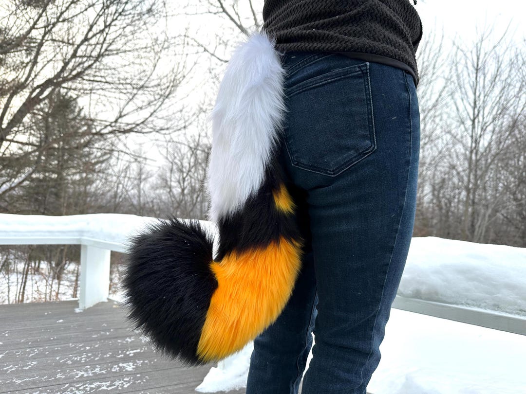 Any Color Calico Fluffy Furry Cat Kitty Tail Cosplay Fursuit Fully ...