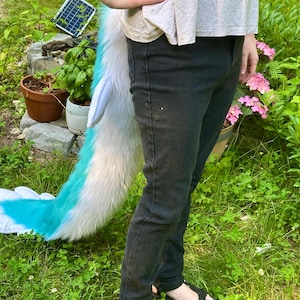 Any Color Luxury Dutch Angel Dragon Fursuit Tail - Soft Minky Spikes ...