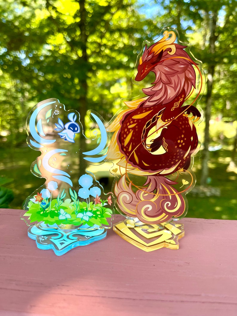 Venti / Barbatos Wind Spirit Acrylic Standee - Genshin Impact Charm - Etsy
