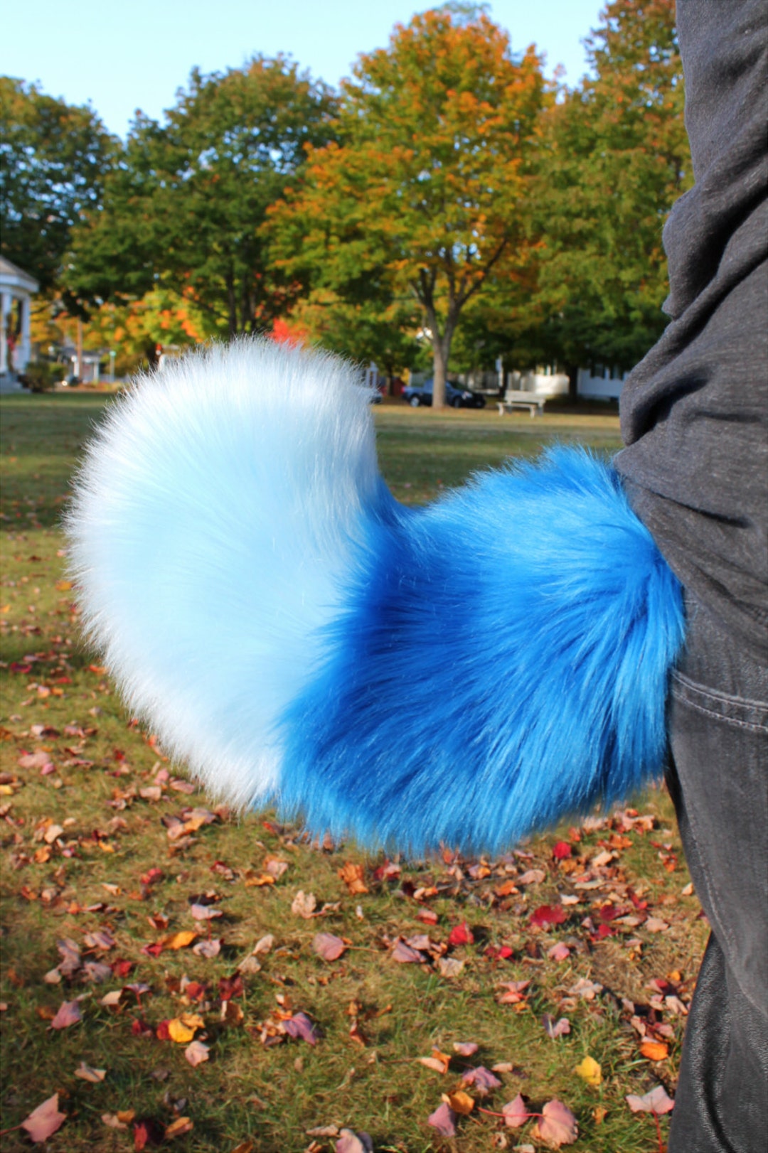 Any Color Fluffy Furry Perky Bouncy Wolf or Fox Tail Cosplay Fursuit ...