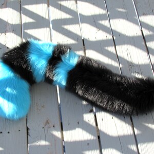 Any Color Fluffy Furry Tiger Tail Big Cat Feline Fursuit Tail Stripes ...