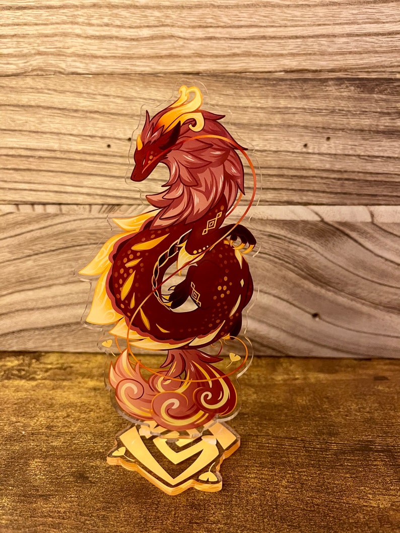Morax / Rex Lapis / Zhongli 6 Inch Dragon Acrylic Standee - Etsy