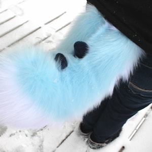 Fluffy Furry Any Color Bouncy Dragon Tail Extra Plush Minky Spikes Cute ...
