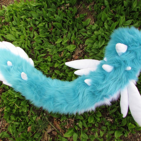 Fluffy Furry Angel Dragon Tail Any Color Cosplay Minky Fins E Xtra Big ...