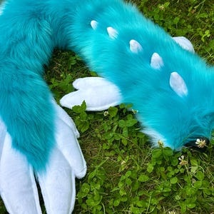 Any Color Luxury Dutch Angel Dragon Fursuit Tail - Soft Minky Spikes ...