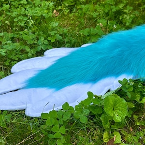 Any Color Luxury Dutch Angel Dragon Fursuit Tail - Soft Minky Spikes ...