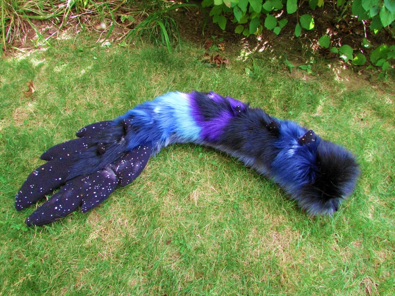 Galaxy Angel Dragon Tail Fluffy Furry Fursuit Tail Space Extra | Etsy