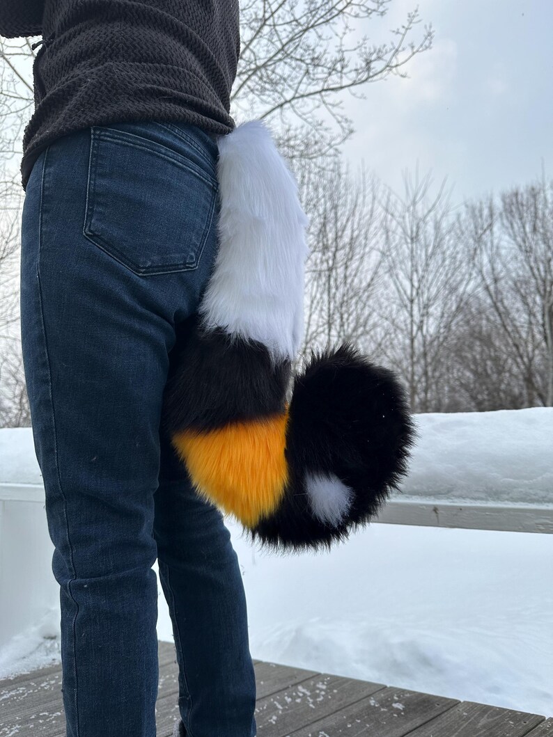 Any Color Calico Fluffy Furry Cat Kitty Tail Cosplay Fursuit Fully ...