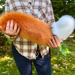Any Color Fluffy Furry Fox Tail - Cosplay Wearable Fursuit Therian - Etsy