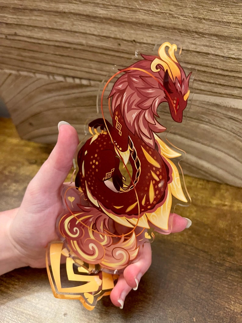 Morax / Rex Lapis / Zhongli 6 Inch Dragon Acrylic Standee - Etsy