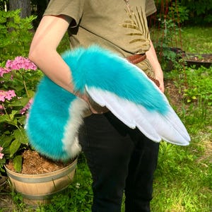 Any Color Luxury Dutch Angel Dragon Fursuit Tail - Soft Minky Spikes ...
