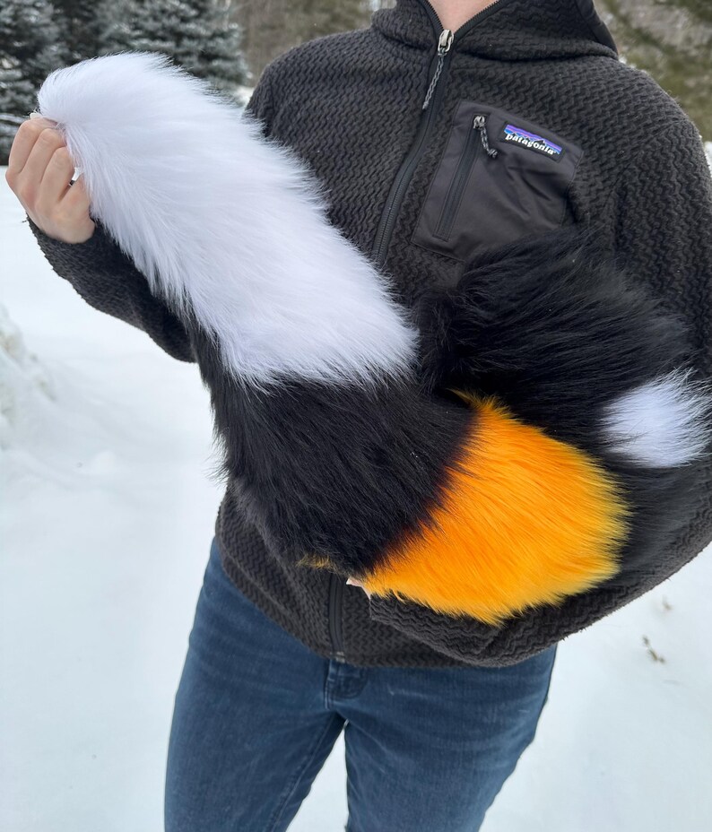 Any Color Calico Fluffy Furry Cat Kitty Tail Cosplay Fursuit Fully ...