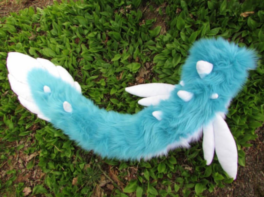 Fluffy Furry Angel Dragon Tail Any Color Cosplay Minky Fins E Xtra Big ...