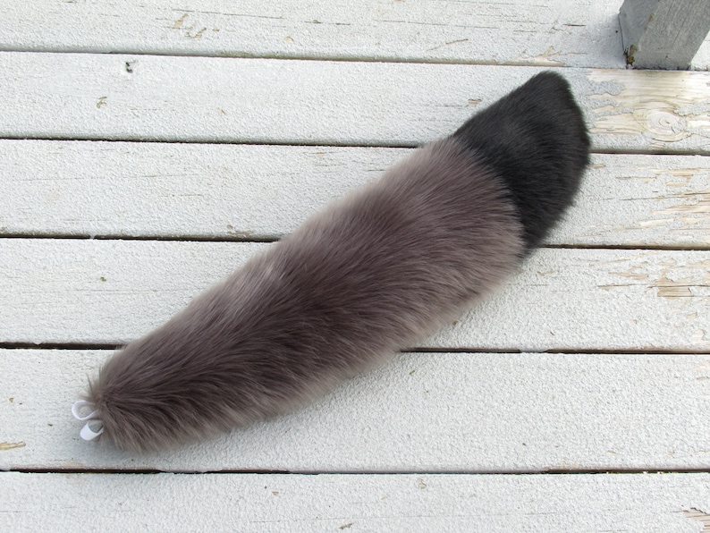 Any Color Fluffy Long Canine Wolf Tail Furry Cosplay Fursuit Plush ...