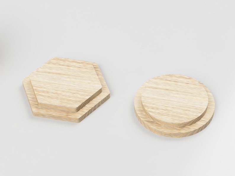 Salt Cellar CNC File: Round and Hexagon Shapes .SVG And. STL (digital ...