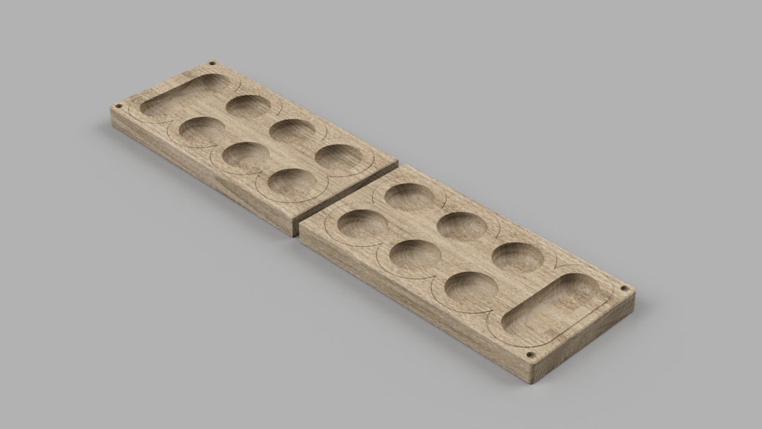 Mancala Game CNC File DIY Board Game Hinging Magnetic 3D Print SVG Dxf ...