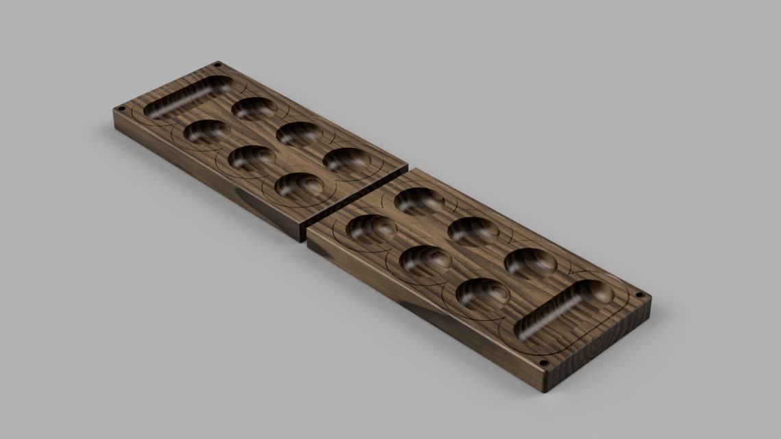 Mancala Game CNC File | DIY | Board Game | Hinging Magnetic | 3D Print ...