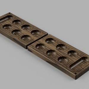 Mancala Game CNC File | DIY | Board Game | Hinging Magnetic | 3D Print ...
