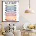 Days | Kids Room Decor | Educational Posters | Digital Download - Etsy