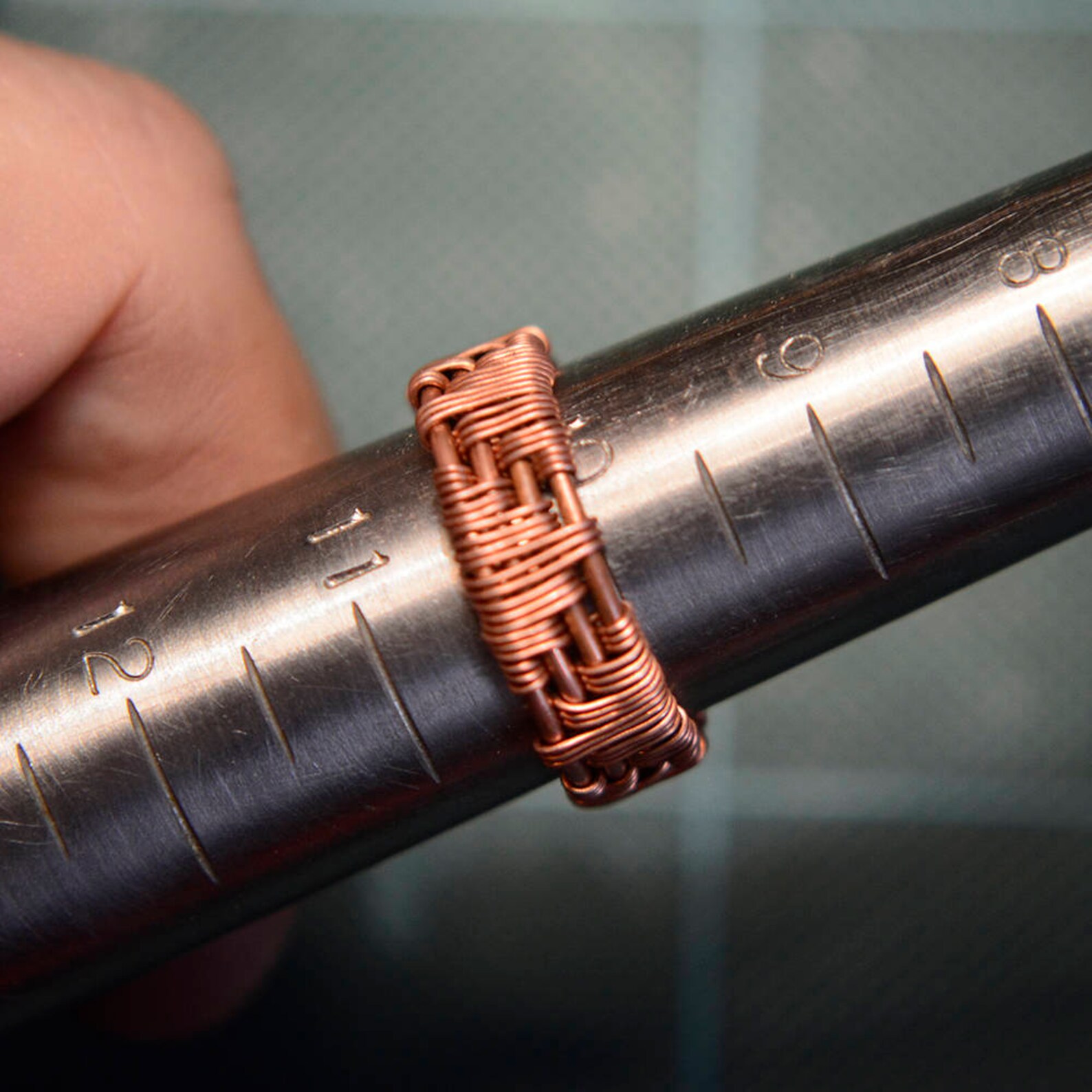 TUTORIAL Facing Pyramid Weave Mens Ring, Wire Weave Rin, Mens Wire ...