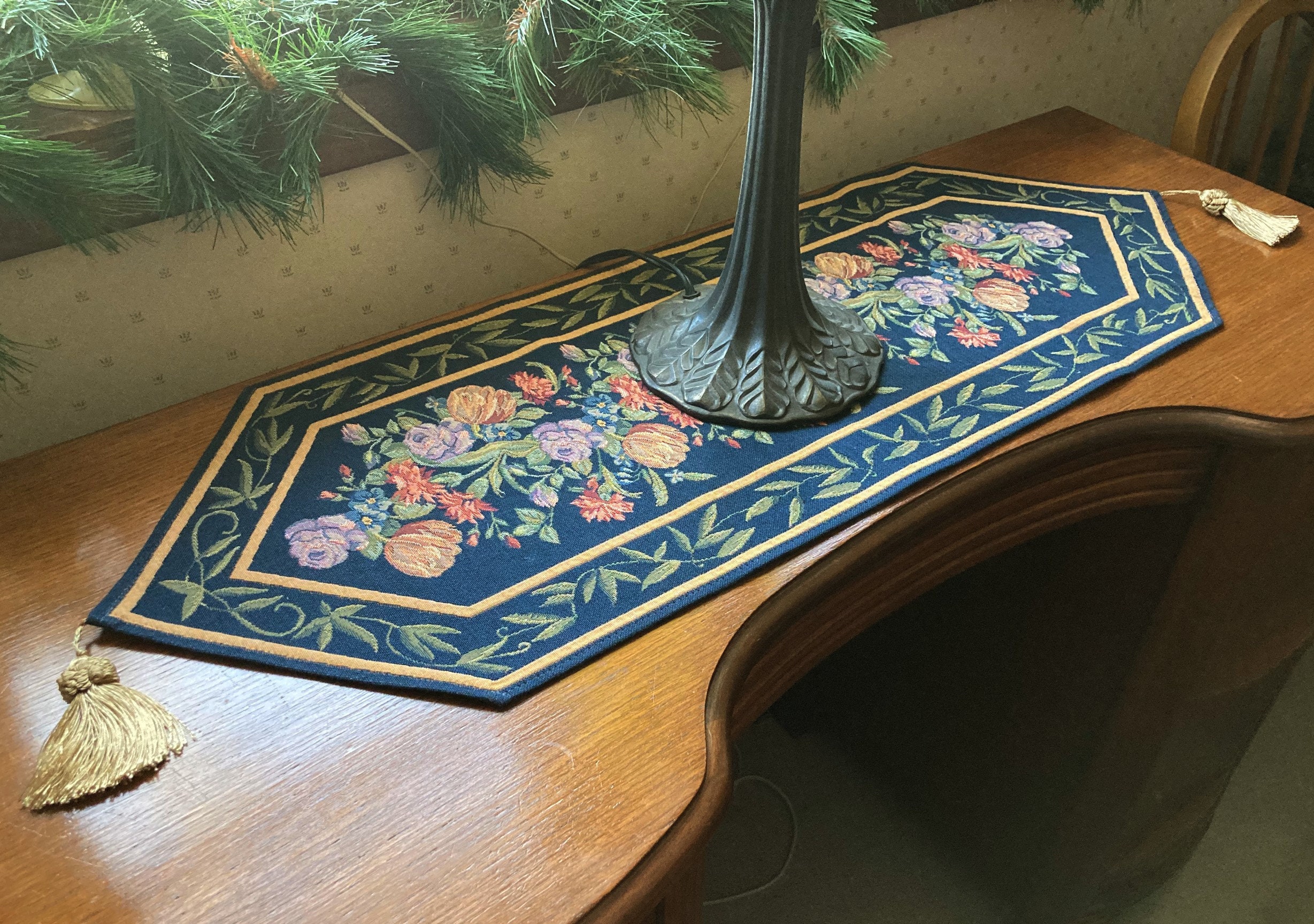 Vintage Tapestry Runner Made in Belgium - Etsy