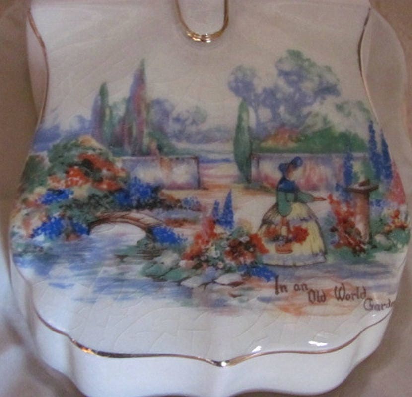 Vintage Landcaster and Sandland Covered Butter/cheese Dish - Etsy