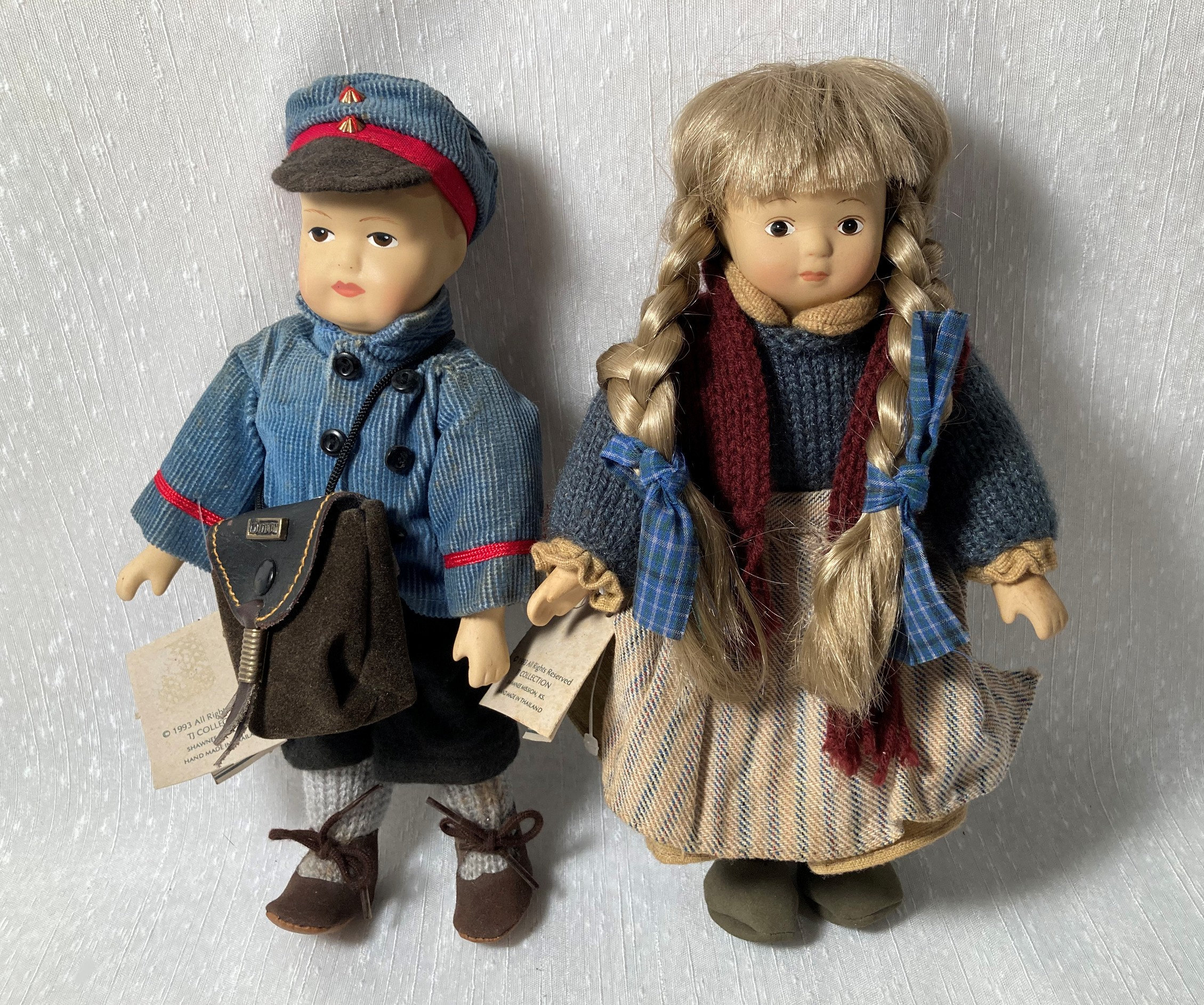 Pair of Vintage Dolls TJ Collection 1993 - Etsy