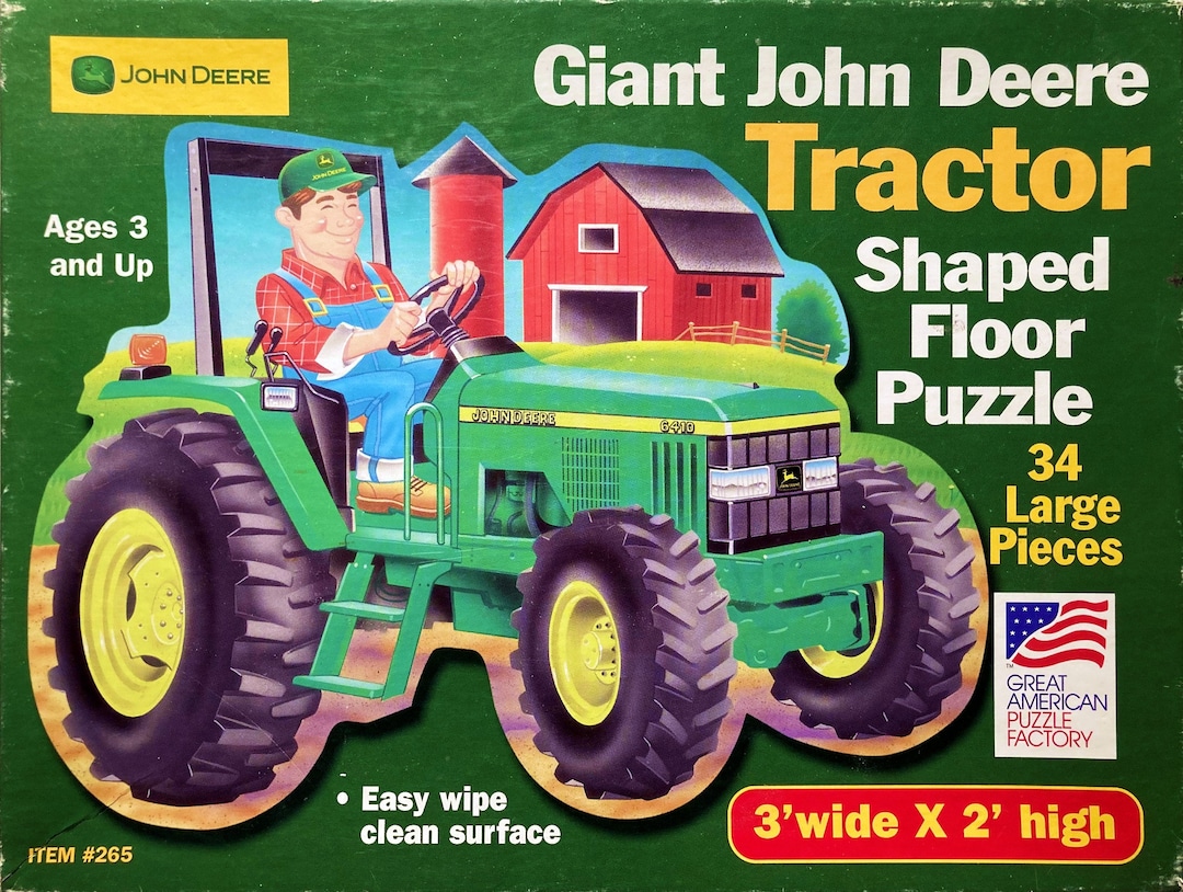 Giant John Deere Tractor Puzzle #265 - Etsy