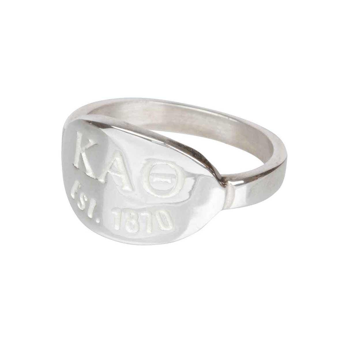 Kappa Alpha Theta Silver Ring - Etsy