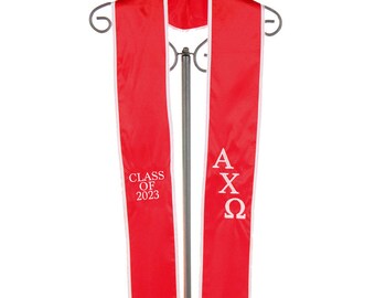 Alpha Chi Omega Stole - Etsy